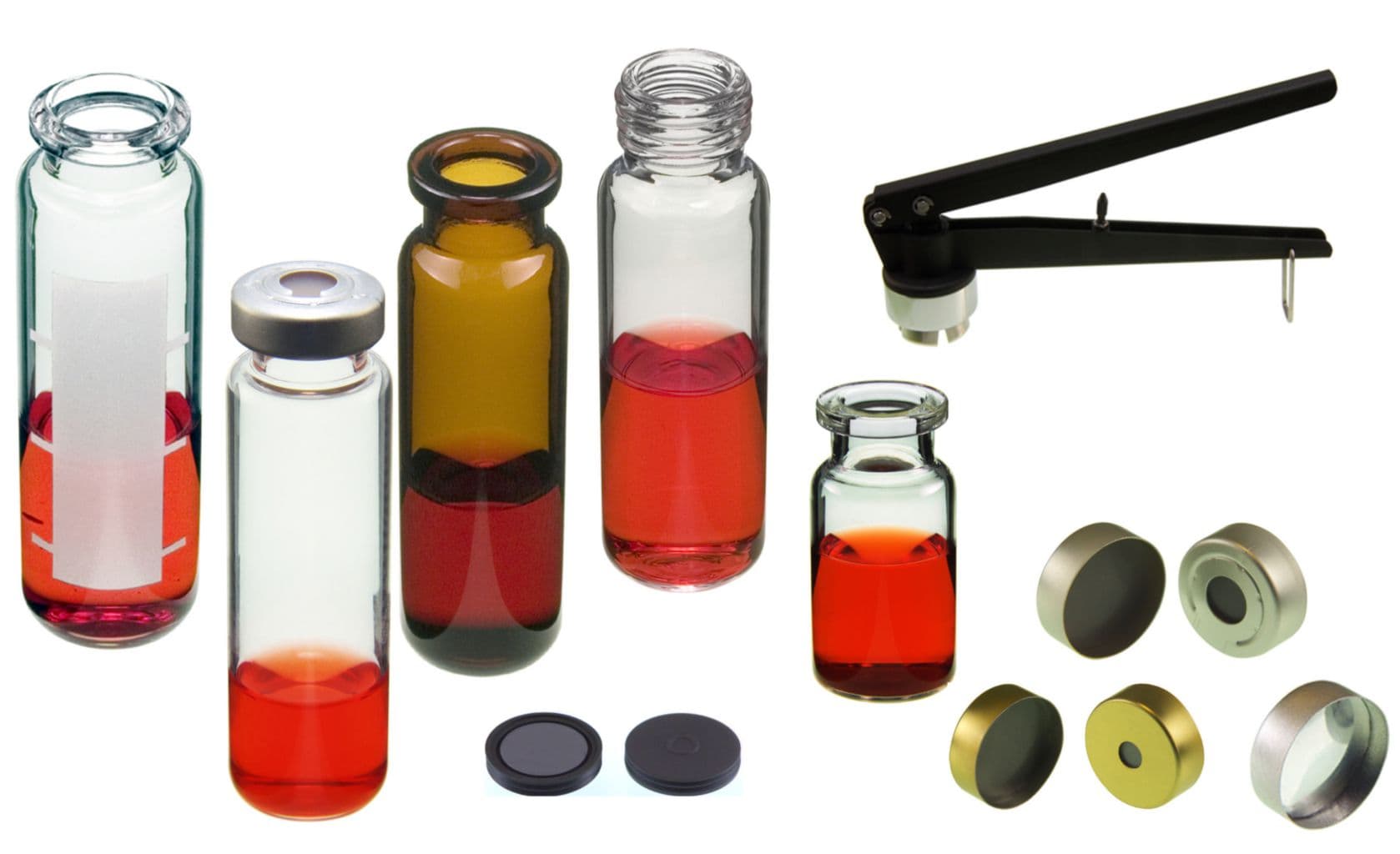 Round Bottom Headspace Vials Clear Glass Volatile Solids And Gases ...